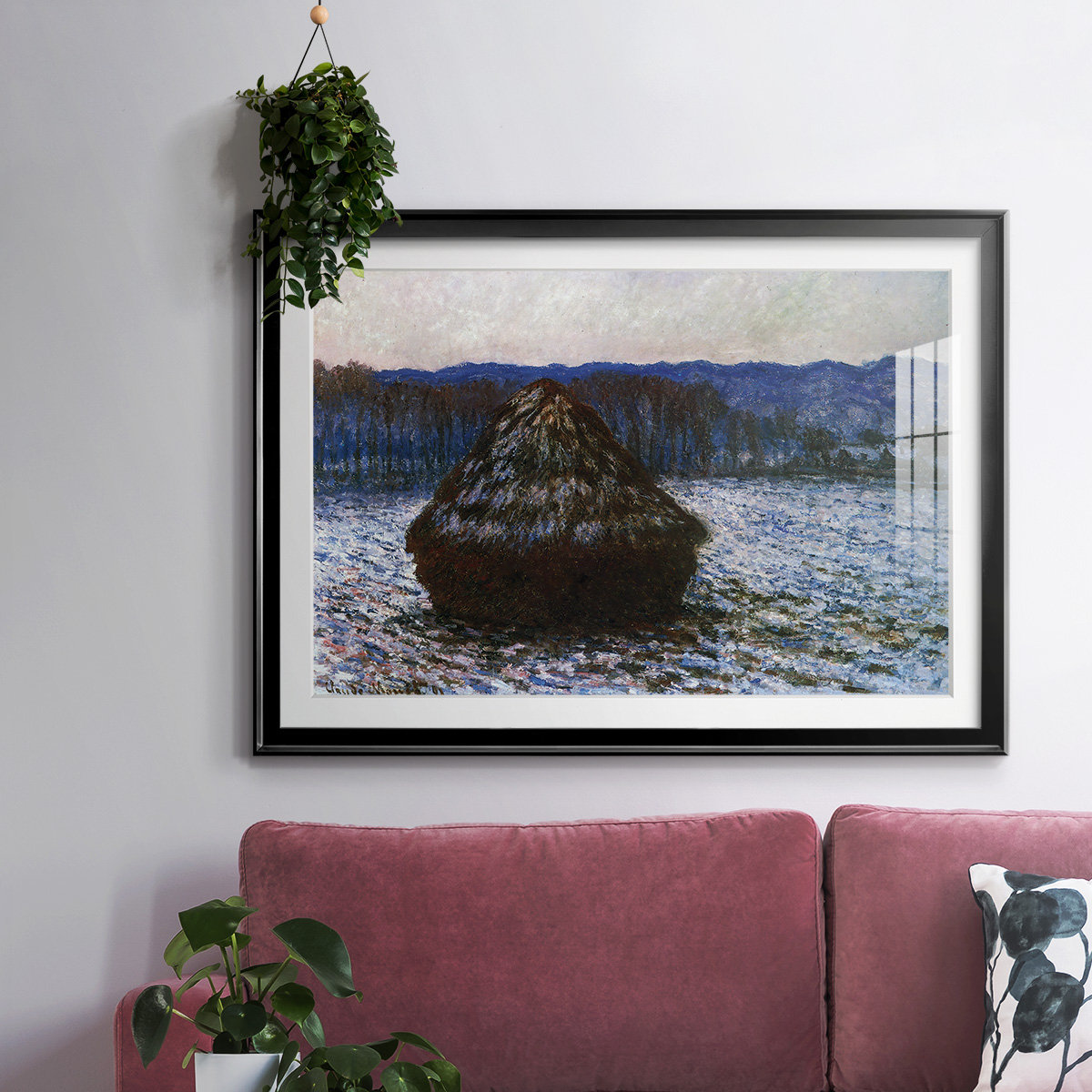 Vault W Artwork Haystacks [2] by Monet-FramedFramed Print W Beveled ...